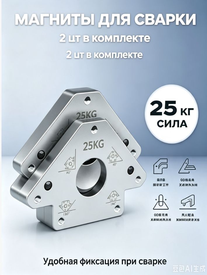Набор магнитных уголков для сварки/ Магнитный уголок для сварки, 2 шт