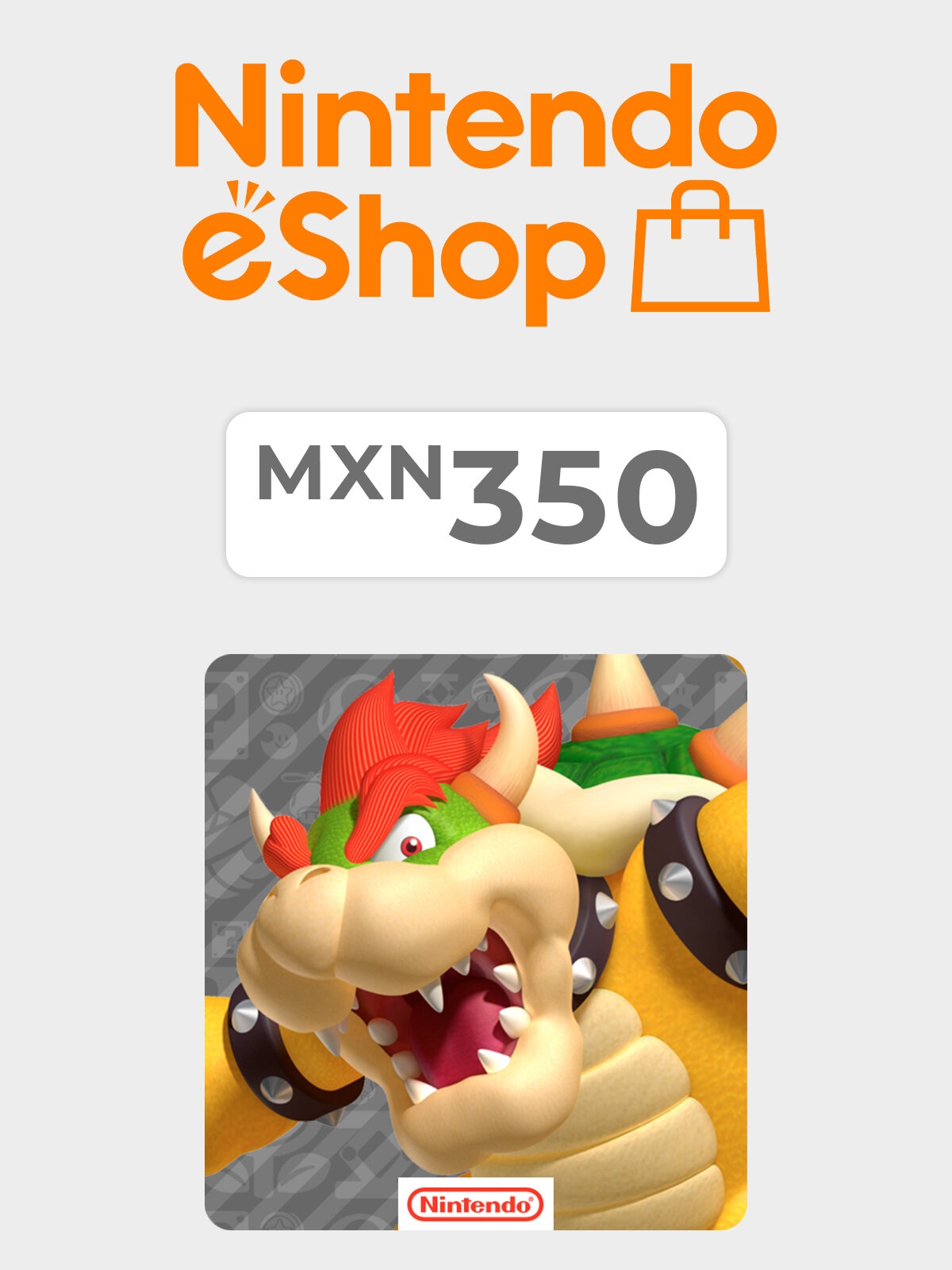 Карта оплаты Nintendo eShop 350 MXN Mexico (Nintendo eShop (MX); Nintendo Switch; Регион активации Мексика)