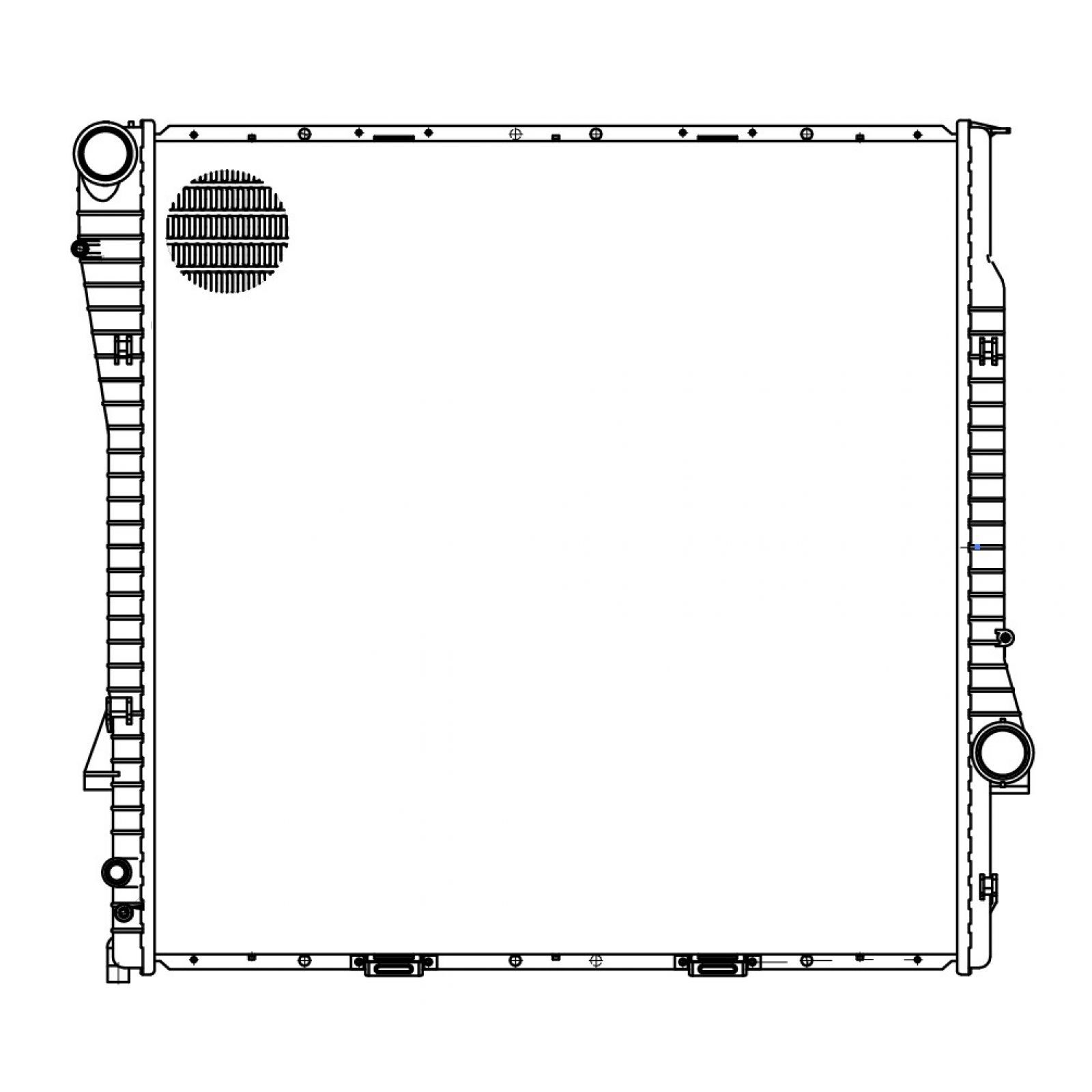 Радиатор охлаждения, для БМВ X5 oem 17101439103, 17107544668 арт LRC26190