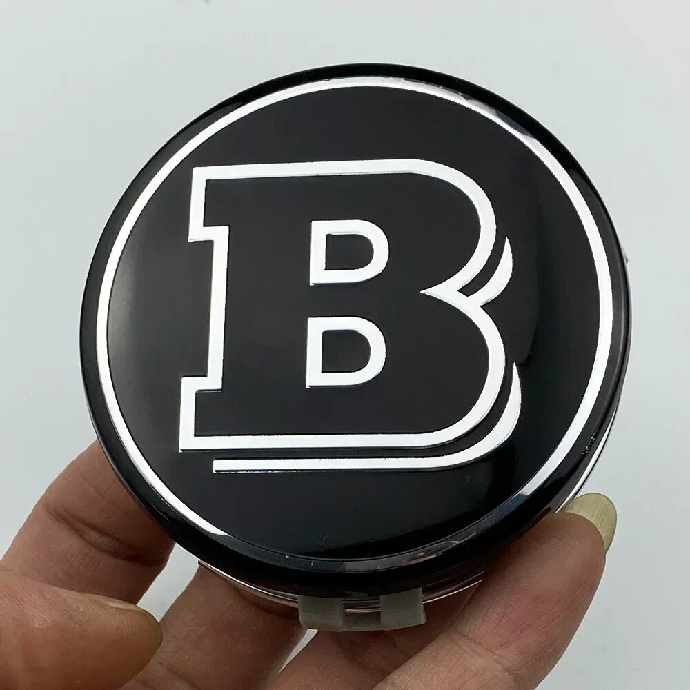 Новые 75-мм колпачки для центральных отверстий колес Mercedes Benz (4 шт.) для Mercedes 75mm B Black