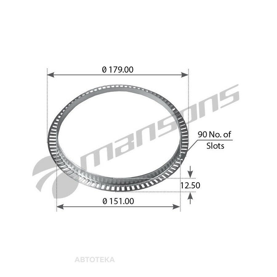 Кольцо MERCEDES Actros ABS MANSONS 100014