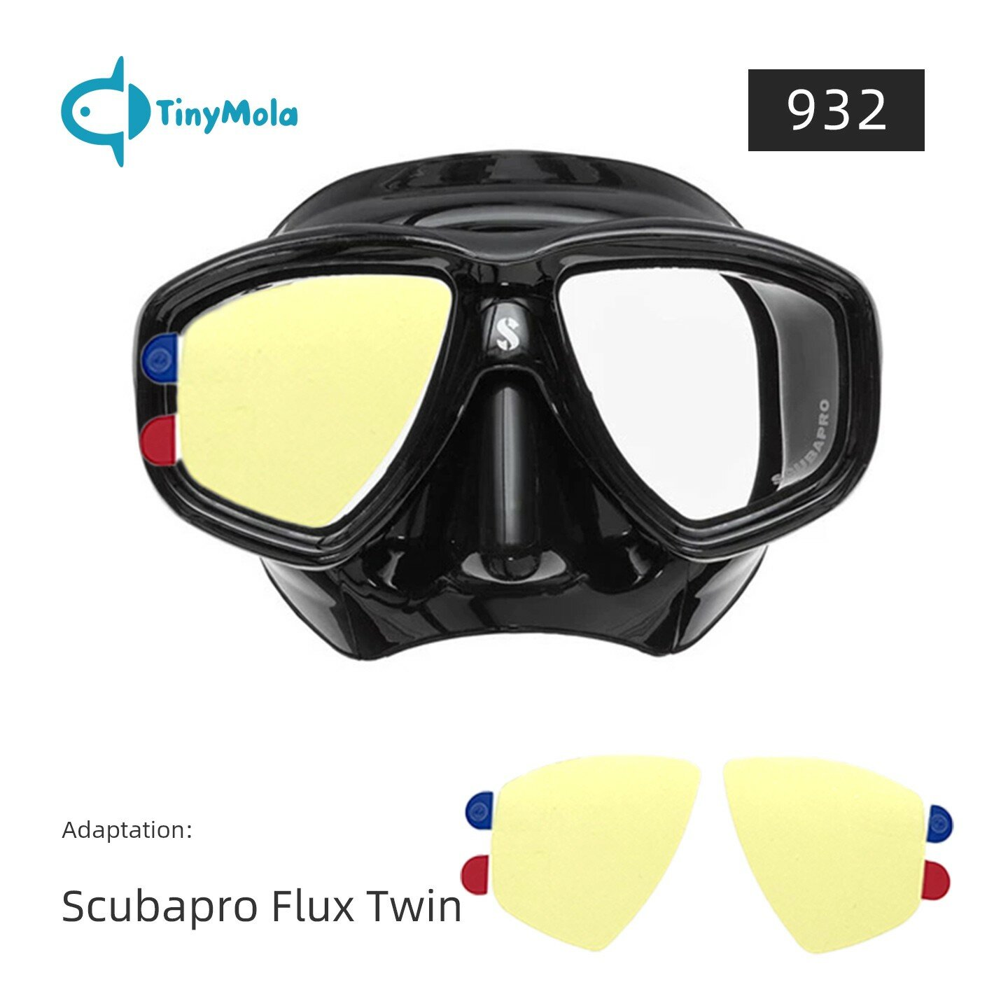 Анти-туманная пленка Scubapro Flux Twin для аквалангистских масок, премиальное качество, полное покрытие