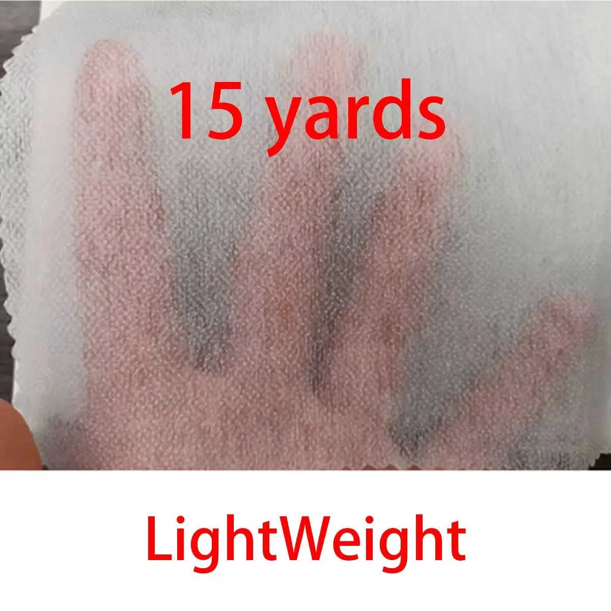 Термоклееввый флис из полиэстера белый 11.8 футов x 15 ярдов Lightweight
