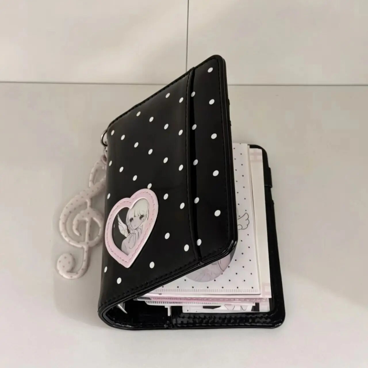Портативный ежедневник Polka Dot Heart M5 with blank inner