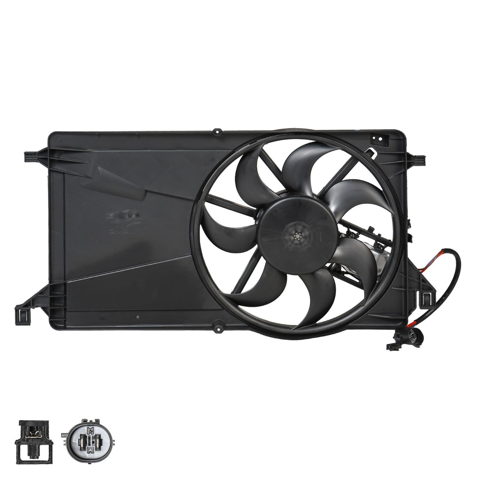 Вентилятор радиатора, для Мазда 3 oem Z60215025B, Z60215025C арт LFK2520