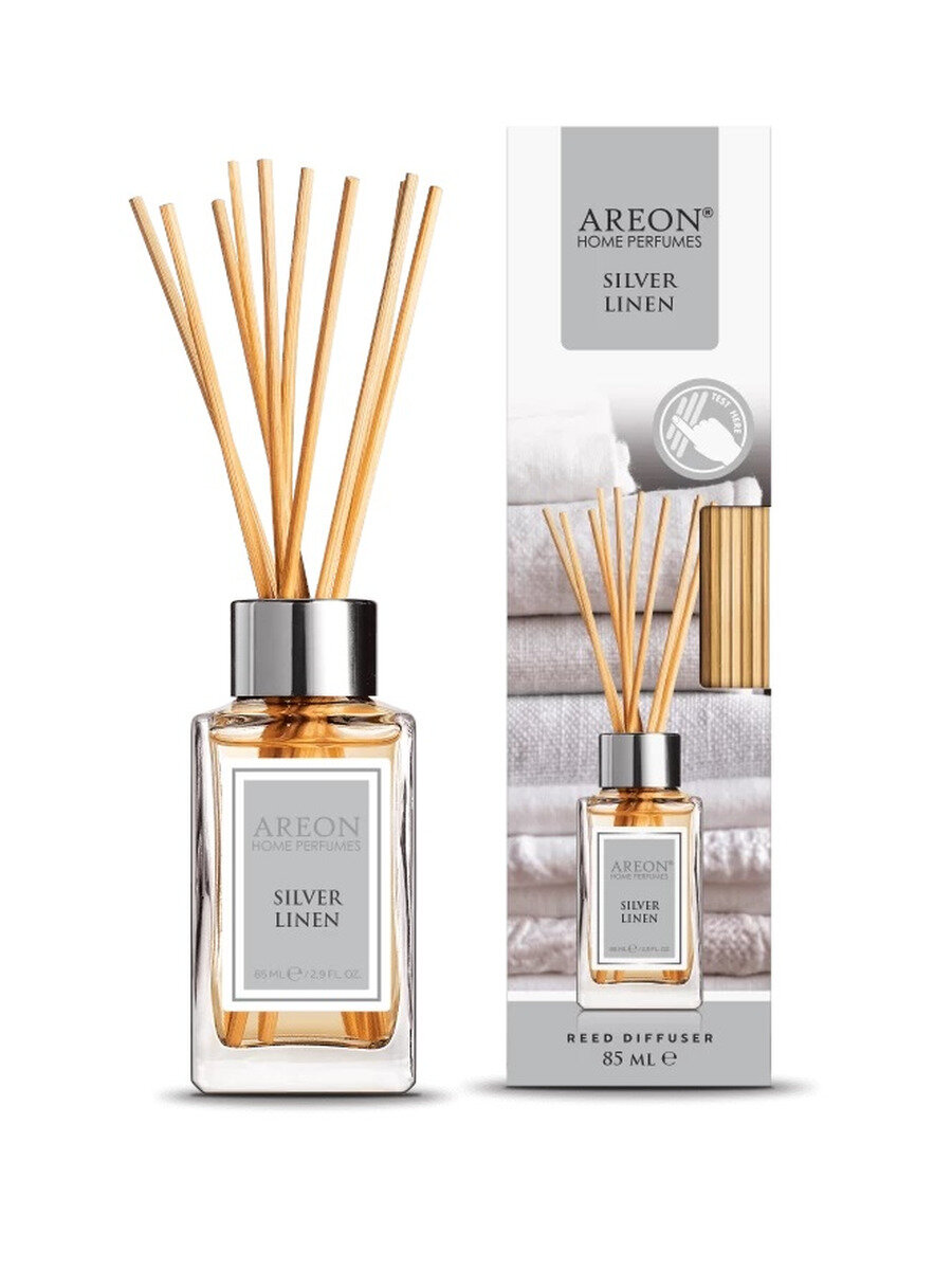 Аромадиффузор Areon Home Perfumes 85 ml Classic Silver Linen