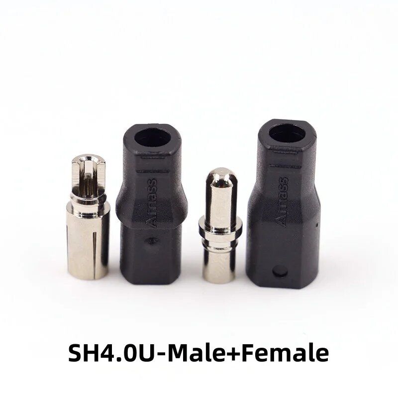 Amass SH4.0U-F/M разъем, черный