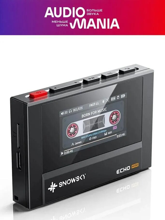 Портативный Hi-Fi-плеер FiiO Snowsky Echo Mini Black