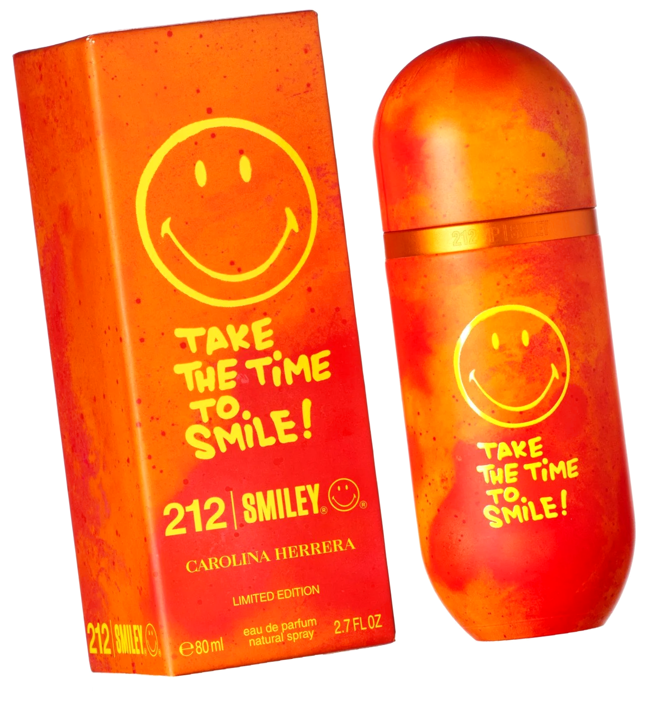Парфюмерная вода для женщин 212 Smiley Carolina Herrera 80 мл / Каролина Херрера 212 Смайли