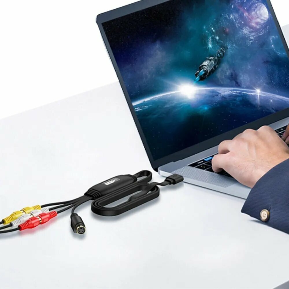 USB-видеозахват для VHS, DVD, TV, VCR цифровой конвертер с разъёмом штырь