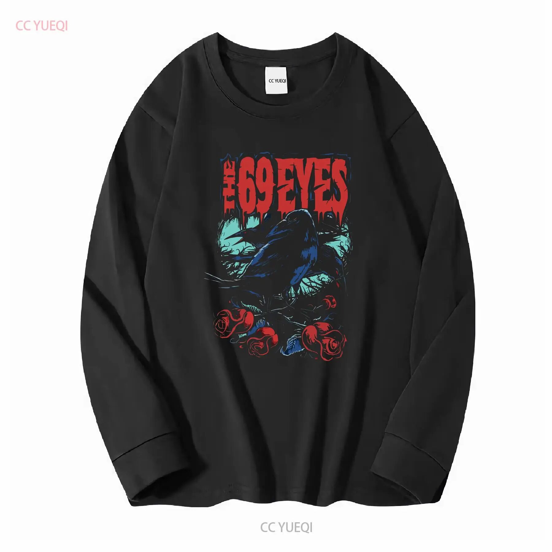 Винтажная футболка West End The 69 Eyes Band черная хлопок S 5XL