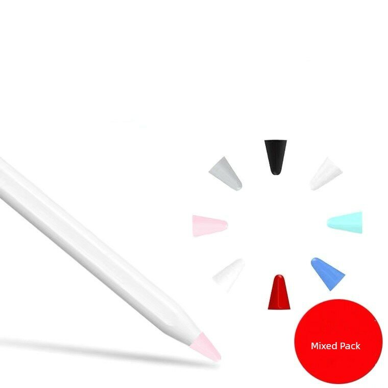 Случайный цвет наконечников для Apple Pencil, 10 шт. силиконовые наконечники с кейсом, подходит для 1-го и 2-го