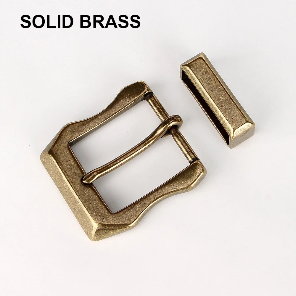 Латунная пряжка для ремня Antique Brass 40 мм