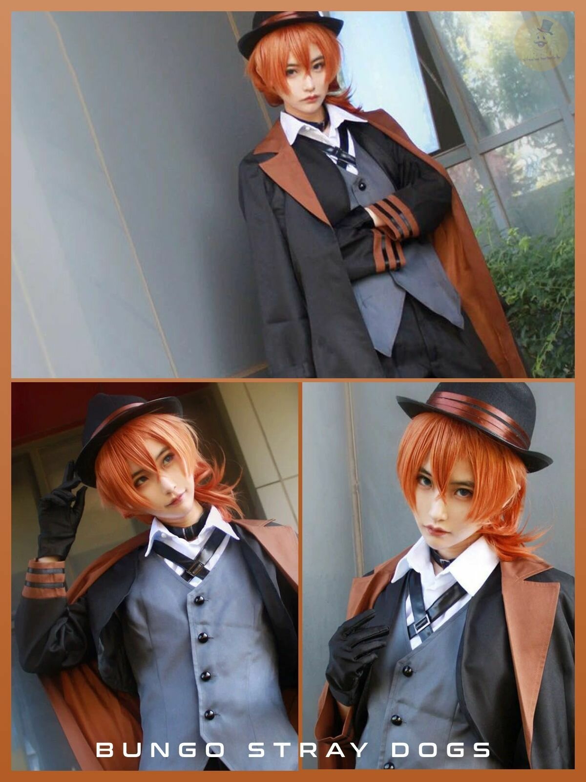 Яркий косплей-костюм Чуи Накахары из аниме Бродячие псы образ в стиле карнавала для поклонников