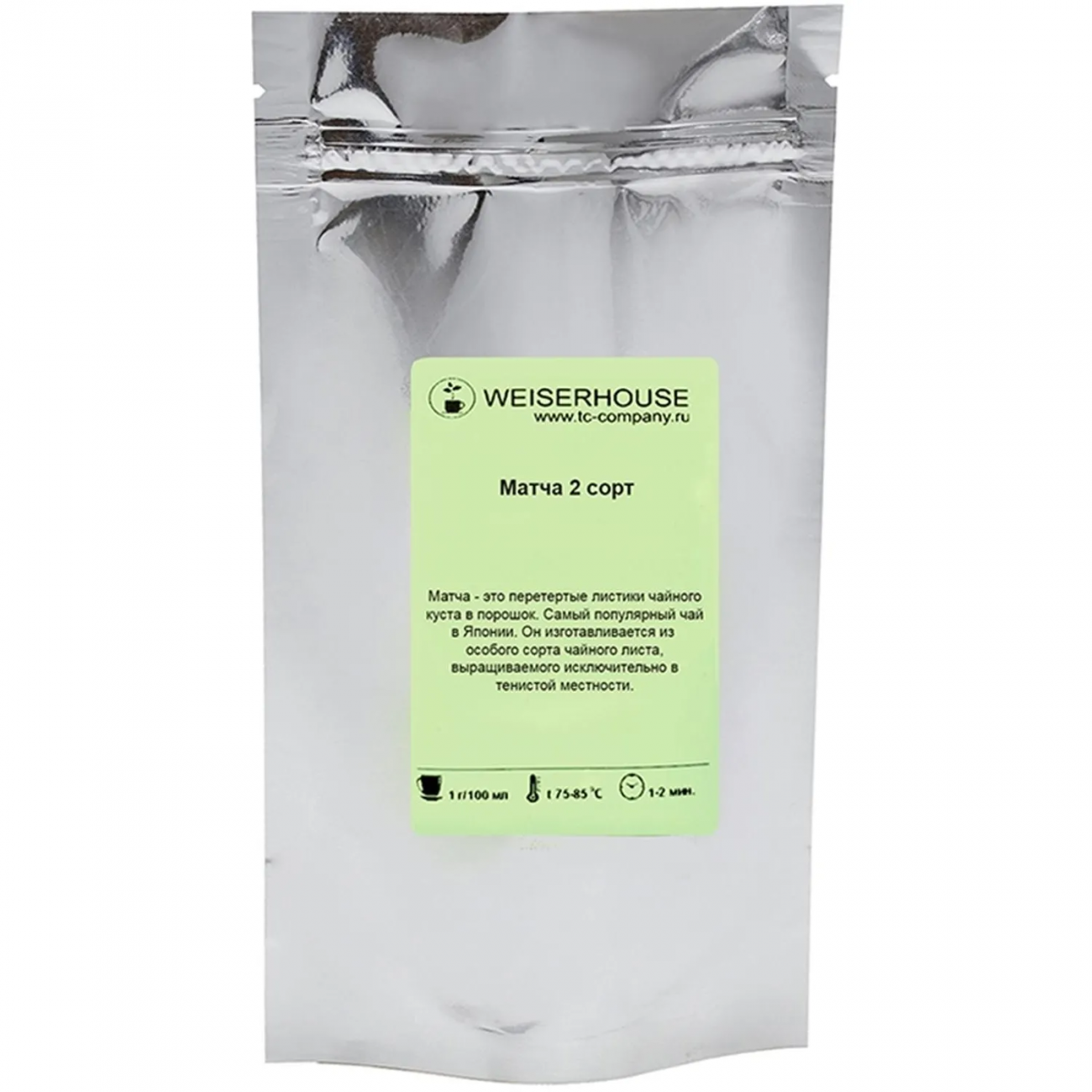 Матча Weiserhouse 2 сорт 100 г 2363198 ШТ-00019020