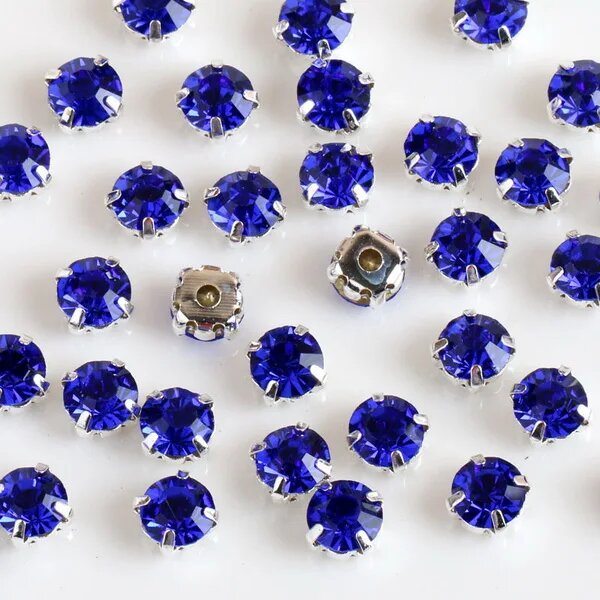 Стразы синие Royal Blue, 4 мм, 240 шт.