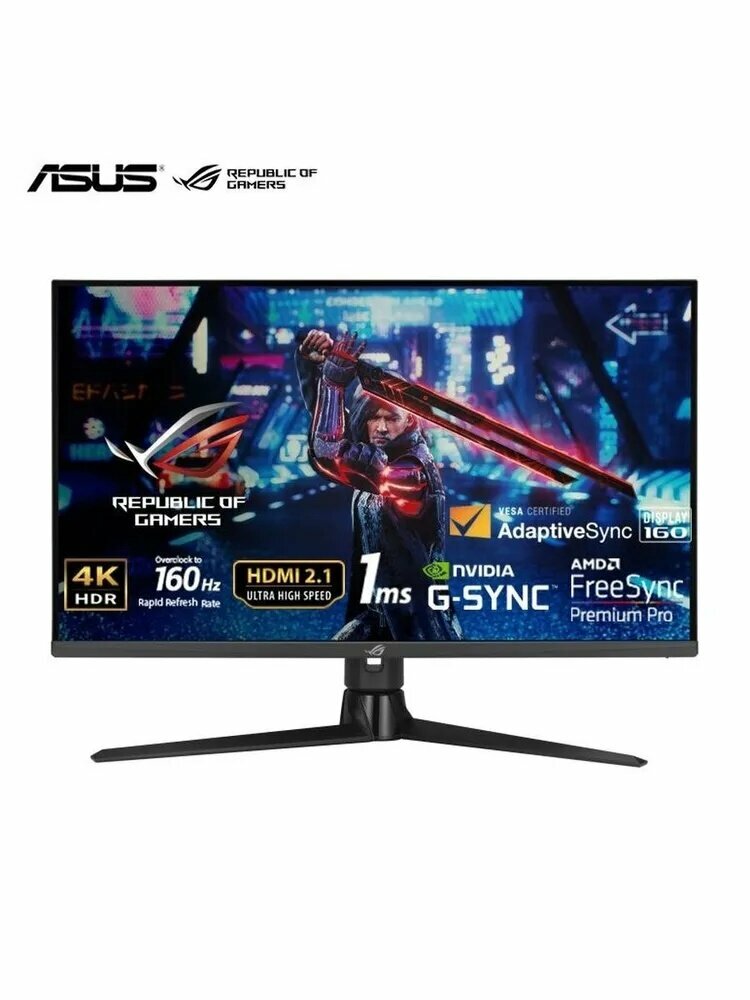 ASUS 32" Монитор ROG STRIX XG32UQ/160 Hz/1ms(GTG)/4K UHD (3840 x 2160),/DisplayHDR 600, черный
