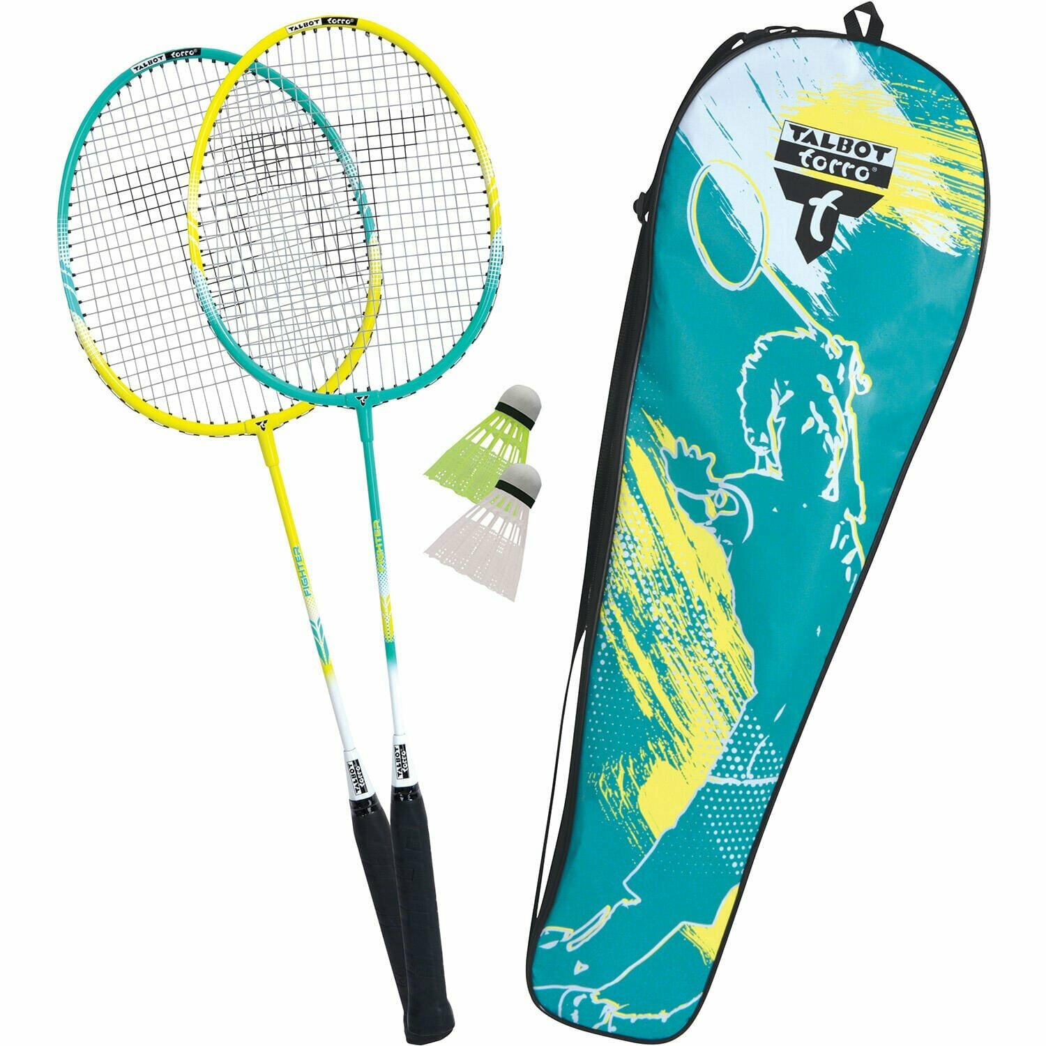 DECATHLON набор для бадминтона Talbot-Torro 2 Fighter, прозрачный, универсальный размер