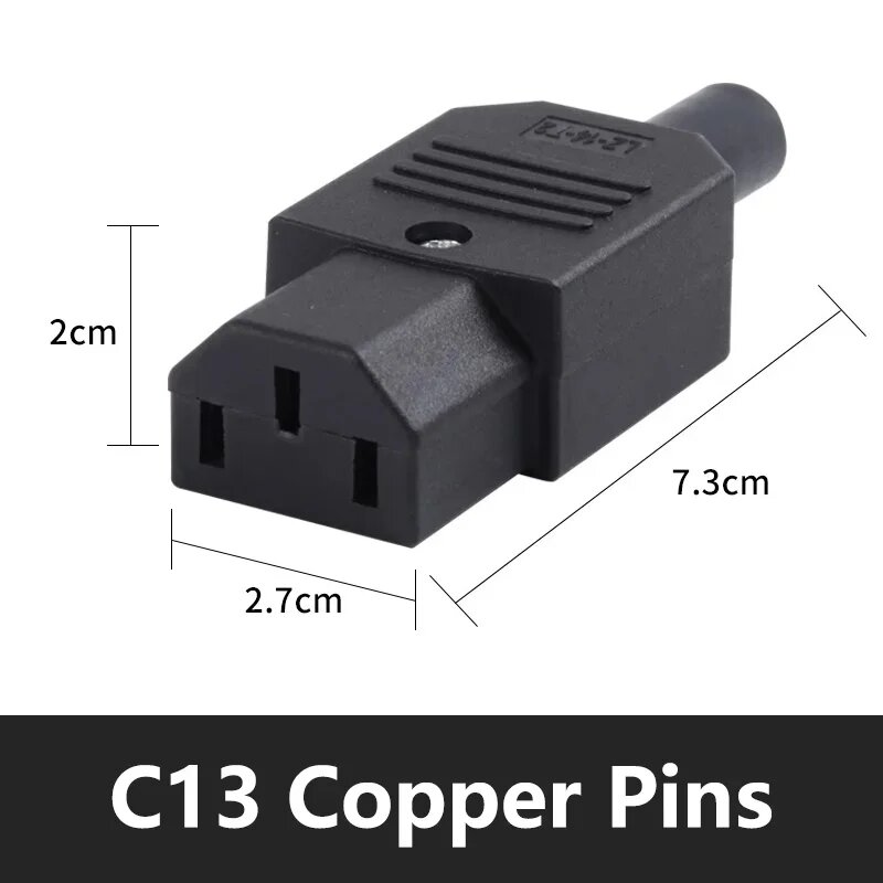 5шт IEC C13 розетка, медные контакты