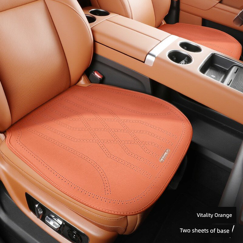 Сиденья для BYD Seal 07 EV полукруглые дышащие перфорированные оранжевые для 2 сидений все сезоны автоткань