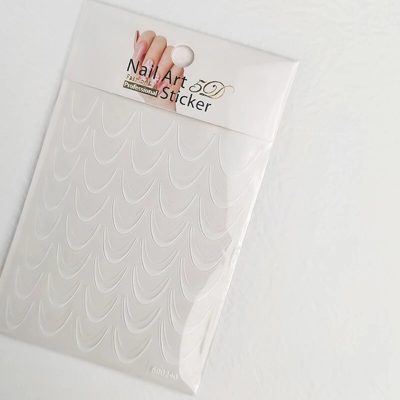 Набор водных наклеек для ногтей eelhoe, градиентные линии, 8 шт. 13