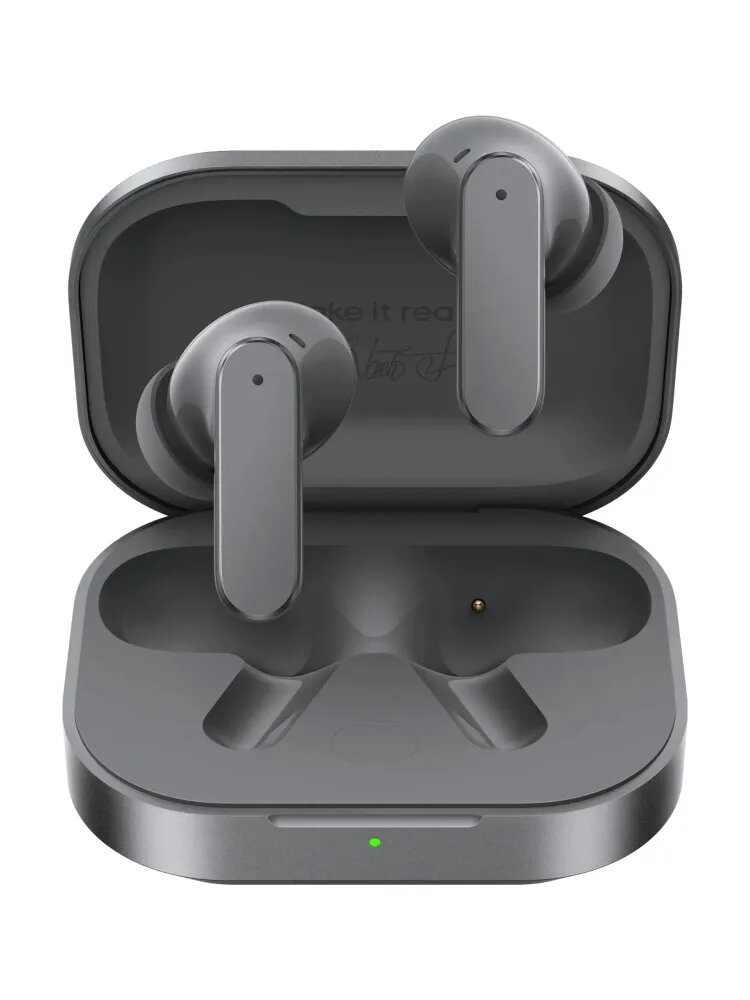 Наушники беспроводные с микрофоном Buds Air 8, Bluetooth, черно-серый