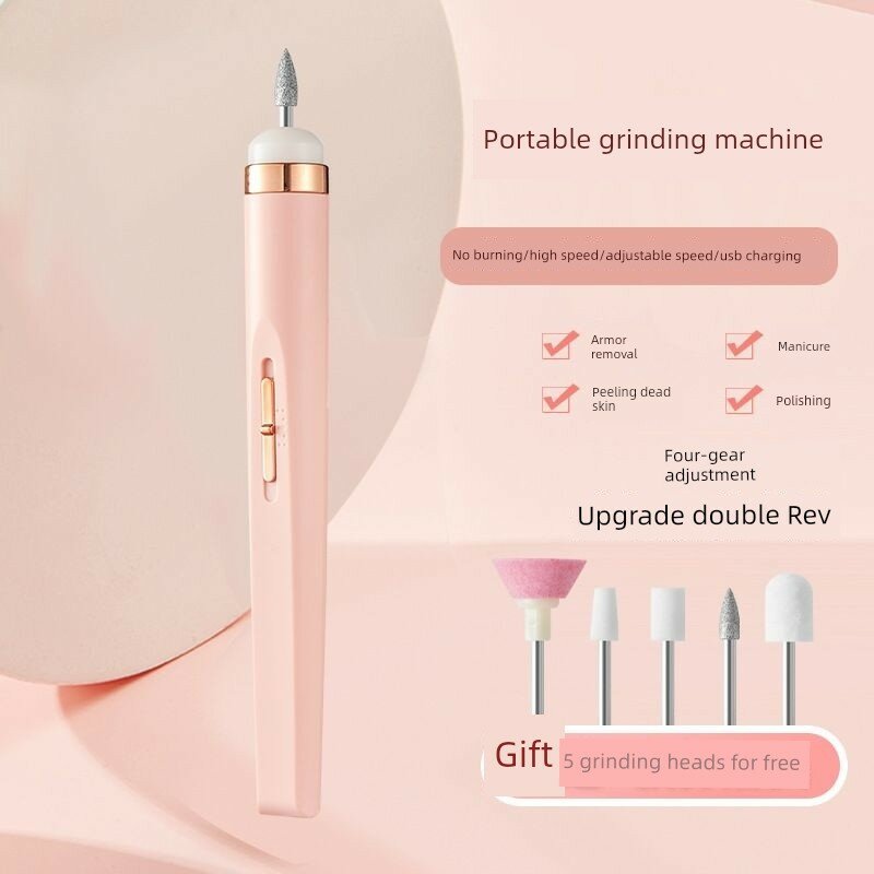 Машинка для полировки ногтей для салонов красоты, маленькая шлифовальная головка в форме ручки, электрическая машинка