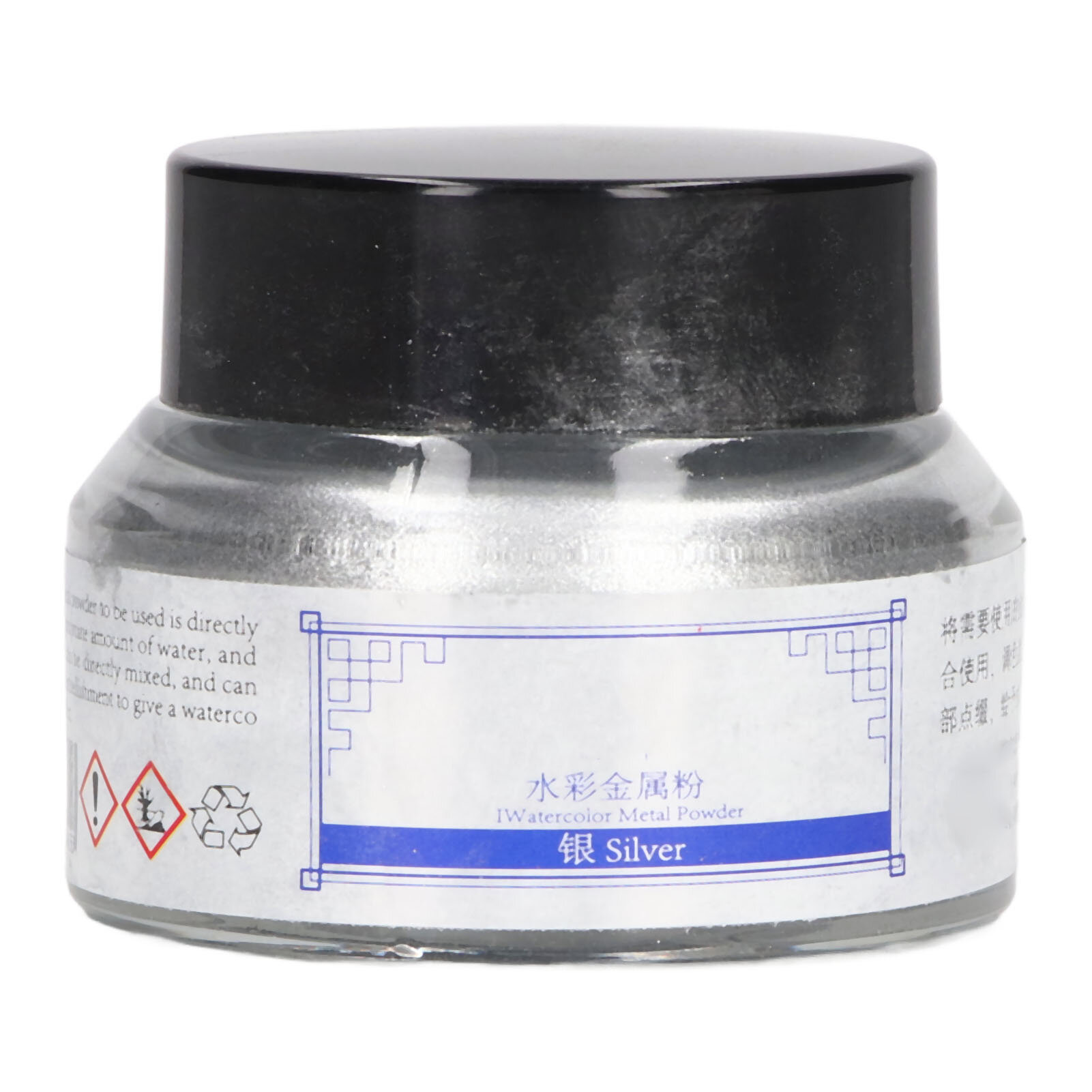 Metallic Pigment Powder Bright Color Shining Waterproof Fine Grinding Silver Mica for Home Office Art School