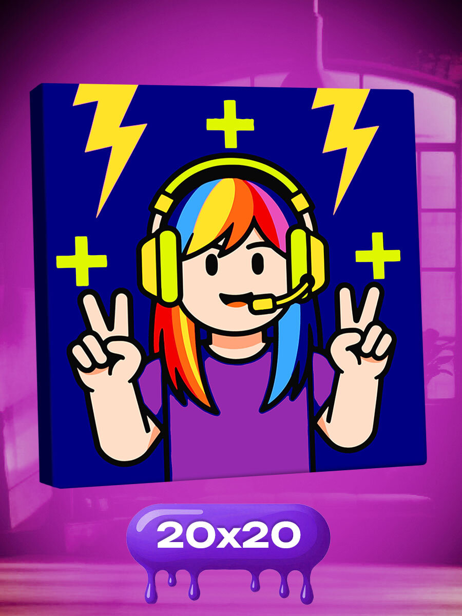 Картина по номерам маленькая Роблокс