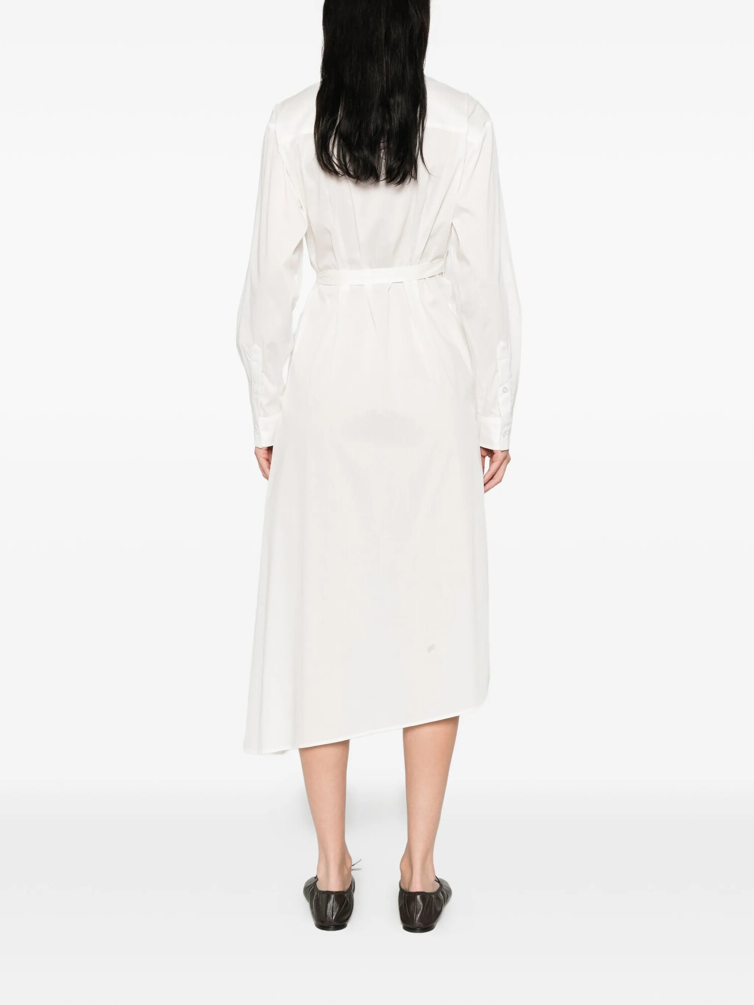 Платье Manuel Ritz Belted midi dress, размер 44, бежевый/белый — фото 1