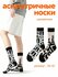 Носки , размер 36-42, черный/белый/серый