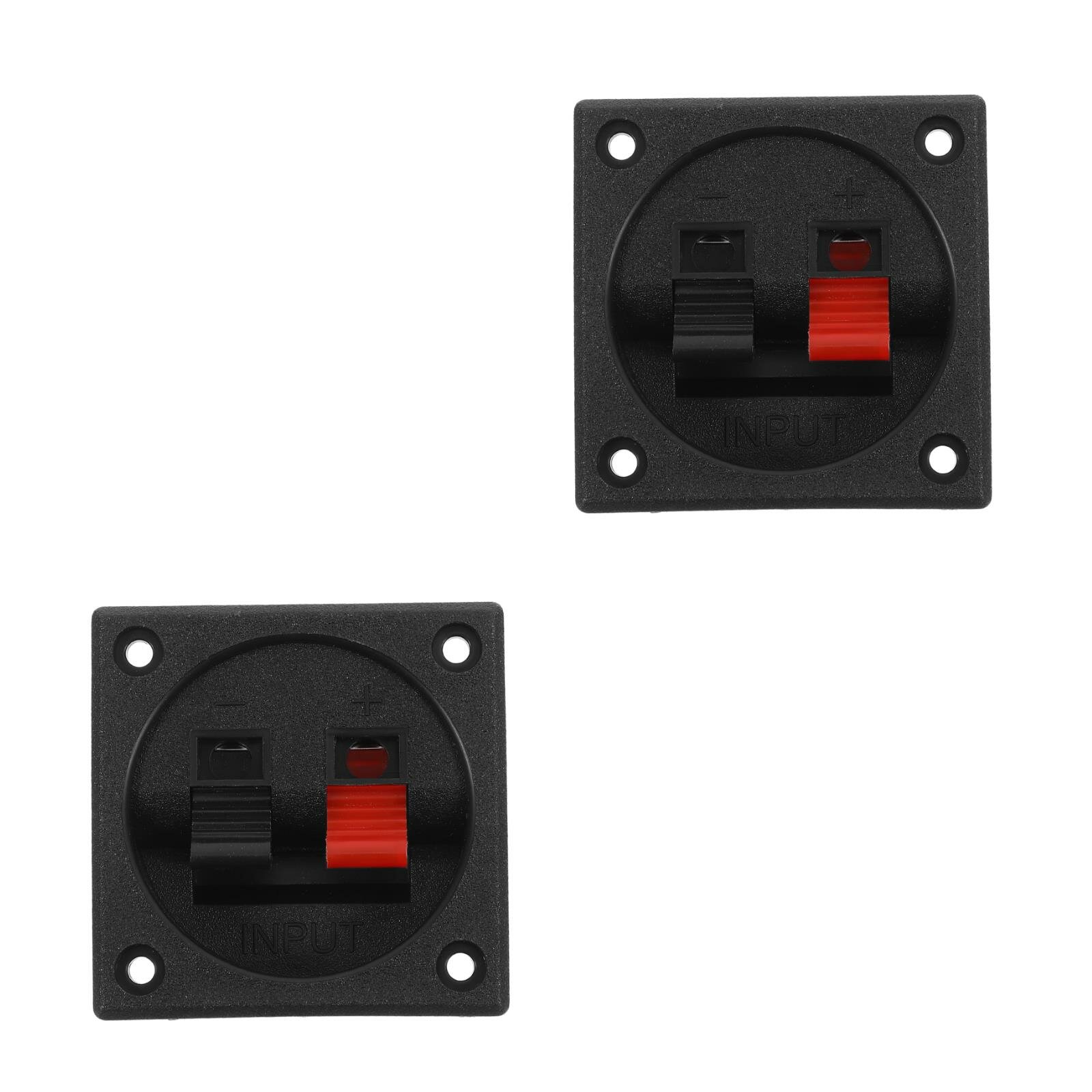 Пластиковые и цинковые клеммы для акустических систем, набор из 2 шт для динамиков автомобиля