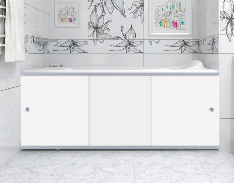 Экран для ванны универсал-кварт 1,7 белый