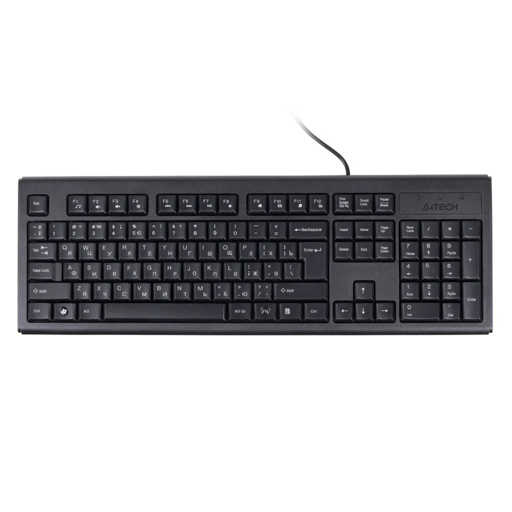 Клавиатура A4Tech KR-83 черный, интерфейс USB (KR-83 BLACK)