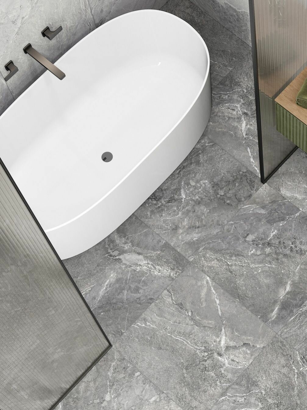 Керамогранит Вайлд темный / Wild Dark 600x600мм Матовая