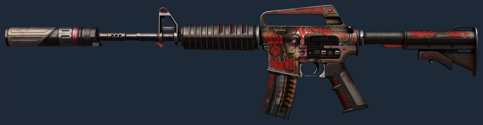 M4A1-S | Ночной ужас (Немного поношенное) Скины CS2 с быстрой автовыдачей steam trade