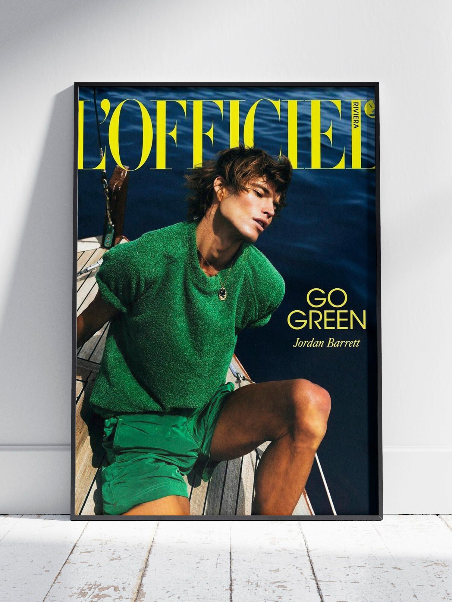 Плакат на стену для интерьера Джордан Барретт (Jordan Barrett 32) - Постер по модели, бренду и моде формата A4 (21x30 см)