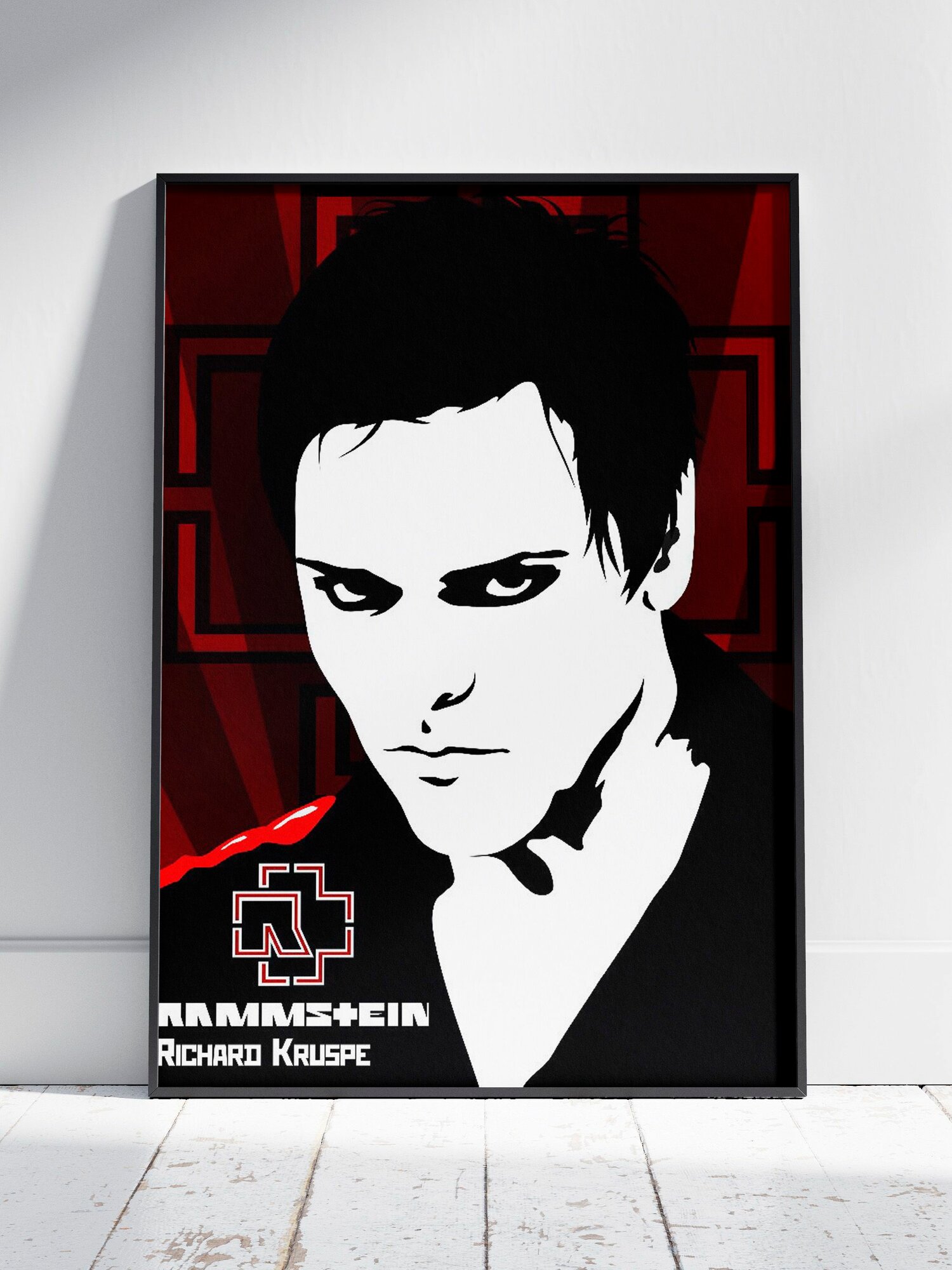 Плакат на стену для интерьера Rammstein (Рихард Круспе - Richard Kruspe 7) - Постер по музыке и артисту формата A4 (21x30 см)