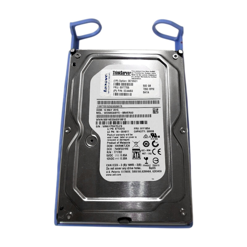 Жесткий диск Lenovo WD5003ABYX-88WERA0 500Gb 7200 SATAIII 3.5" HDD