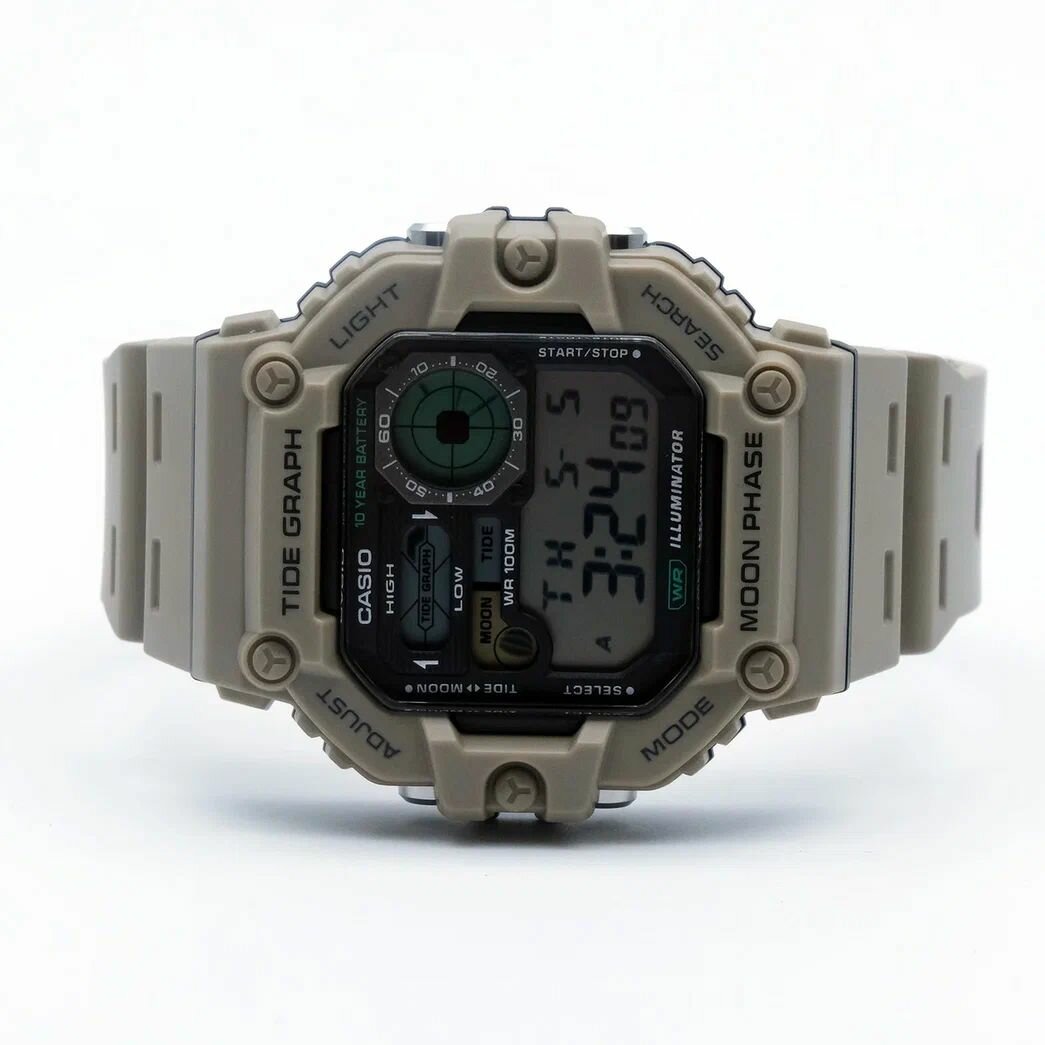 Наручные часы CASIO, хаки — фото 1