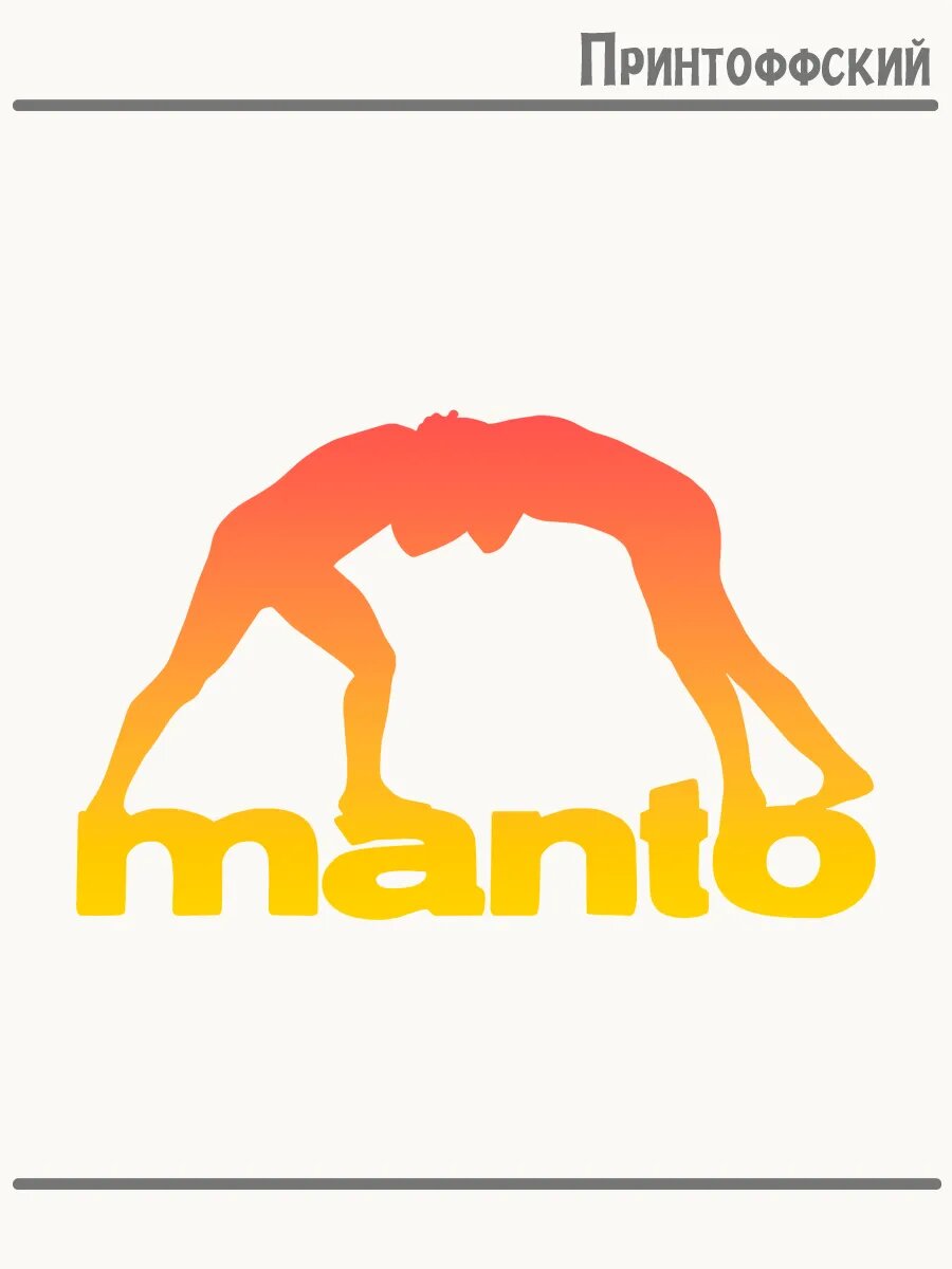 Термонаклейка для одежды и аксессуаров DTF-печать manto манто