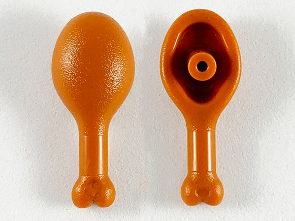 Деталь Lego 42876 Turkey Drumstick, 22mm with Oval Opening on Back