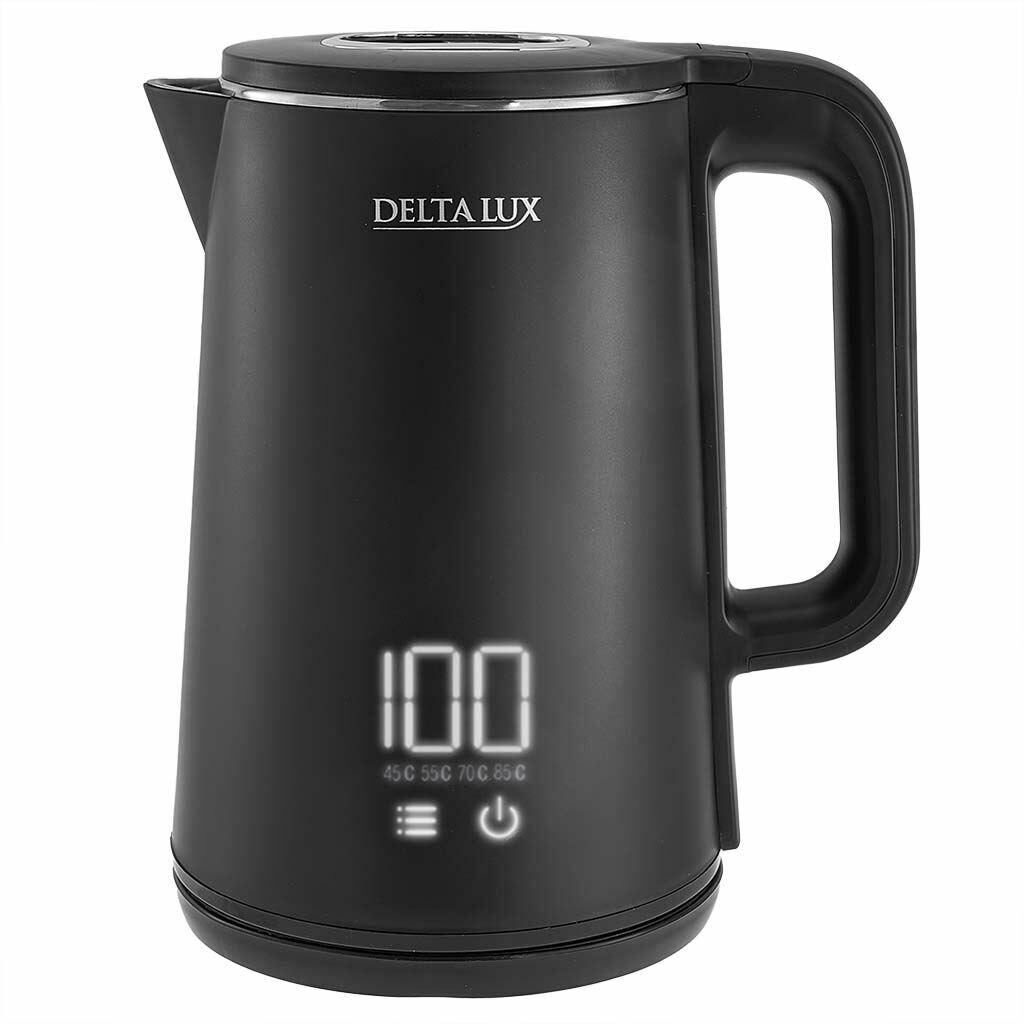 Чайник электрический Delta Lux DE-1023 черный 1,8л.