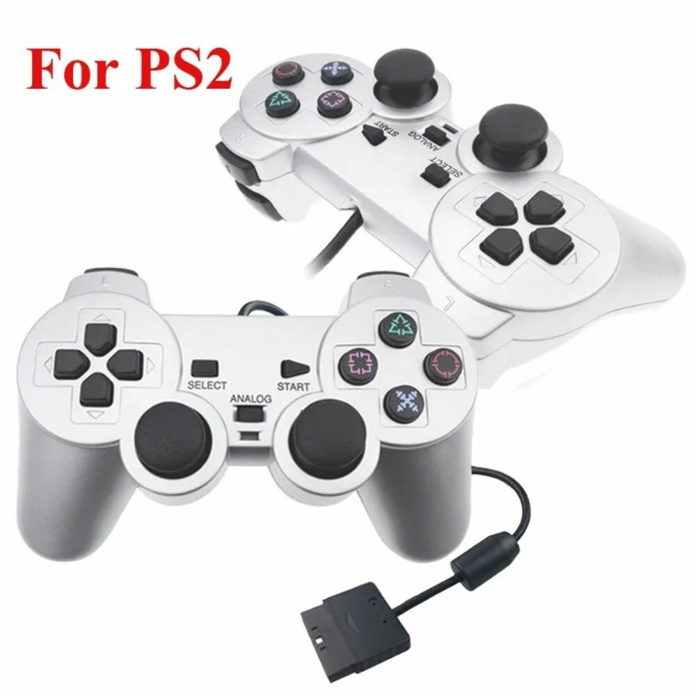 Проводной контроллер для PS2 геймпад джойстик Mando игровой PlayStation 2 игровые аксессуары с двумя моторами