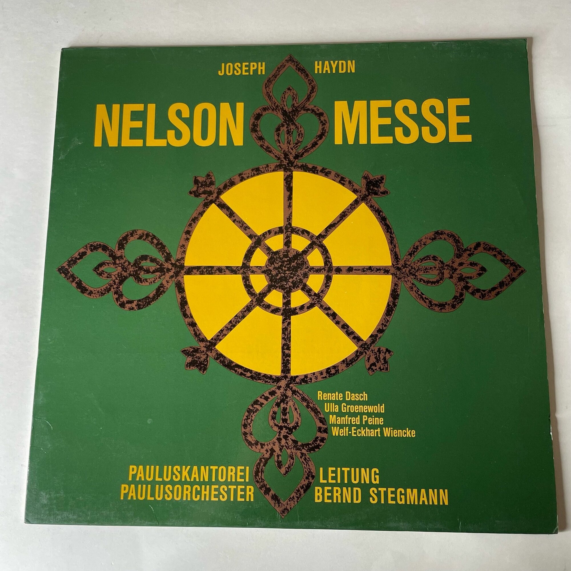 Винтажная виниловая пластинка LP Joseph Haydn Гайдн, Pauluskantorei, Paulusorchester Leitung Bernd Stegmann, Renate Dasch, Nelson Messe (Германия 1977)