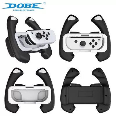 DOBE Оригинальные рулевые колеса для Joy-Con Nintendo Switch 2 шт. мультяшный набор черный