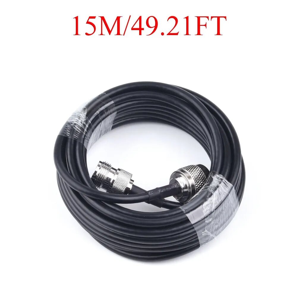 Удлинитель кабеля RF (coax)/RF (coax), 15 м, черный