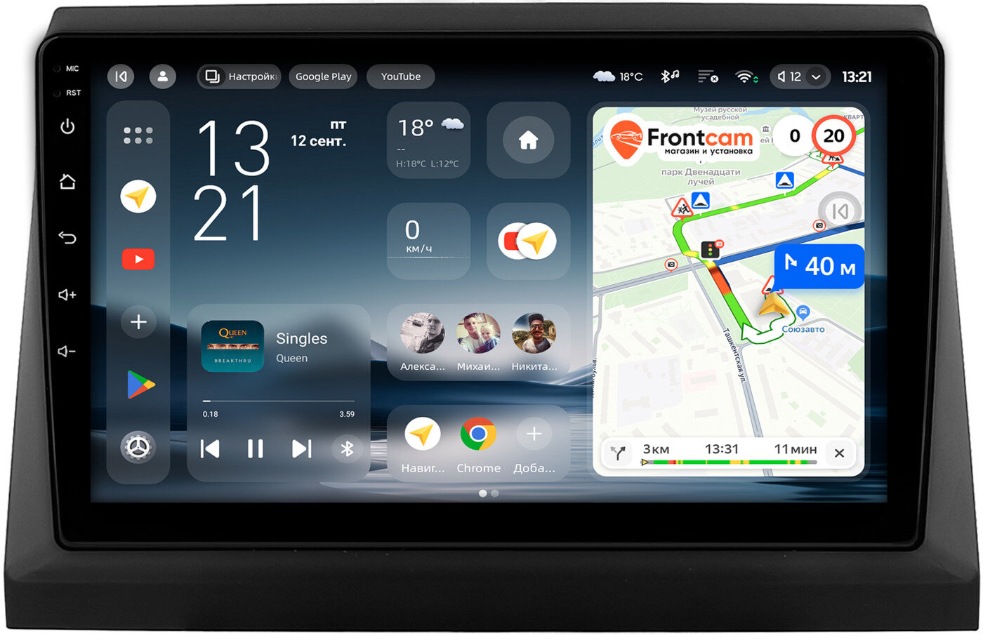 Штатная магнитола Jeep Commander 2005-2007 Teyes CC4L 4/64 9" RM-9-0044 Android 14 (4G-SIM, QLed, AI)