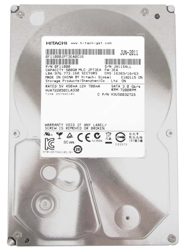 Жесткий диск Hitachi HUA722050CLA330 500Gb SATAII 3,5" HDD