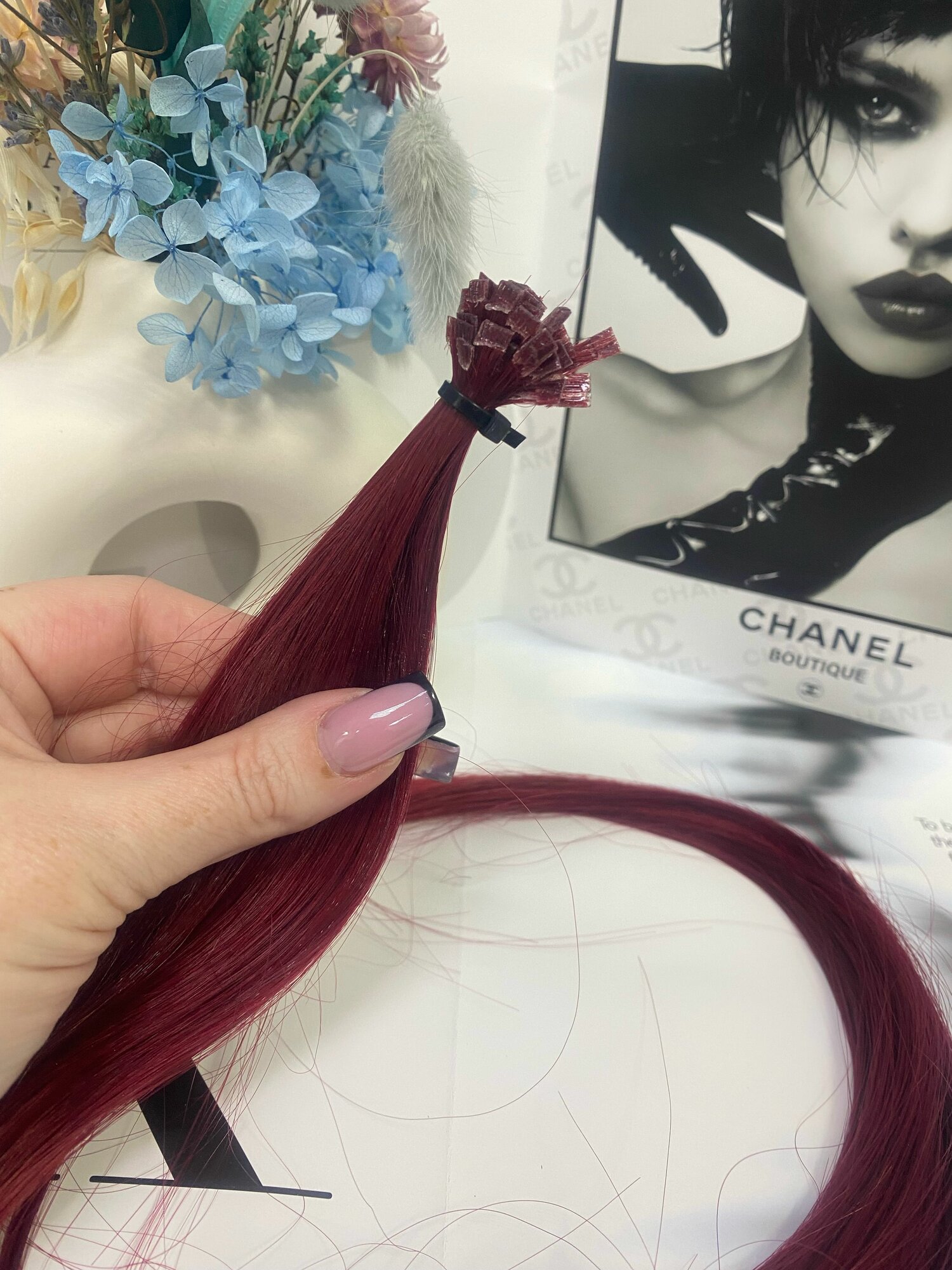 Биопротеиновые волосы для наращивания на капсулах